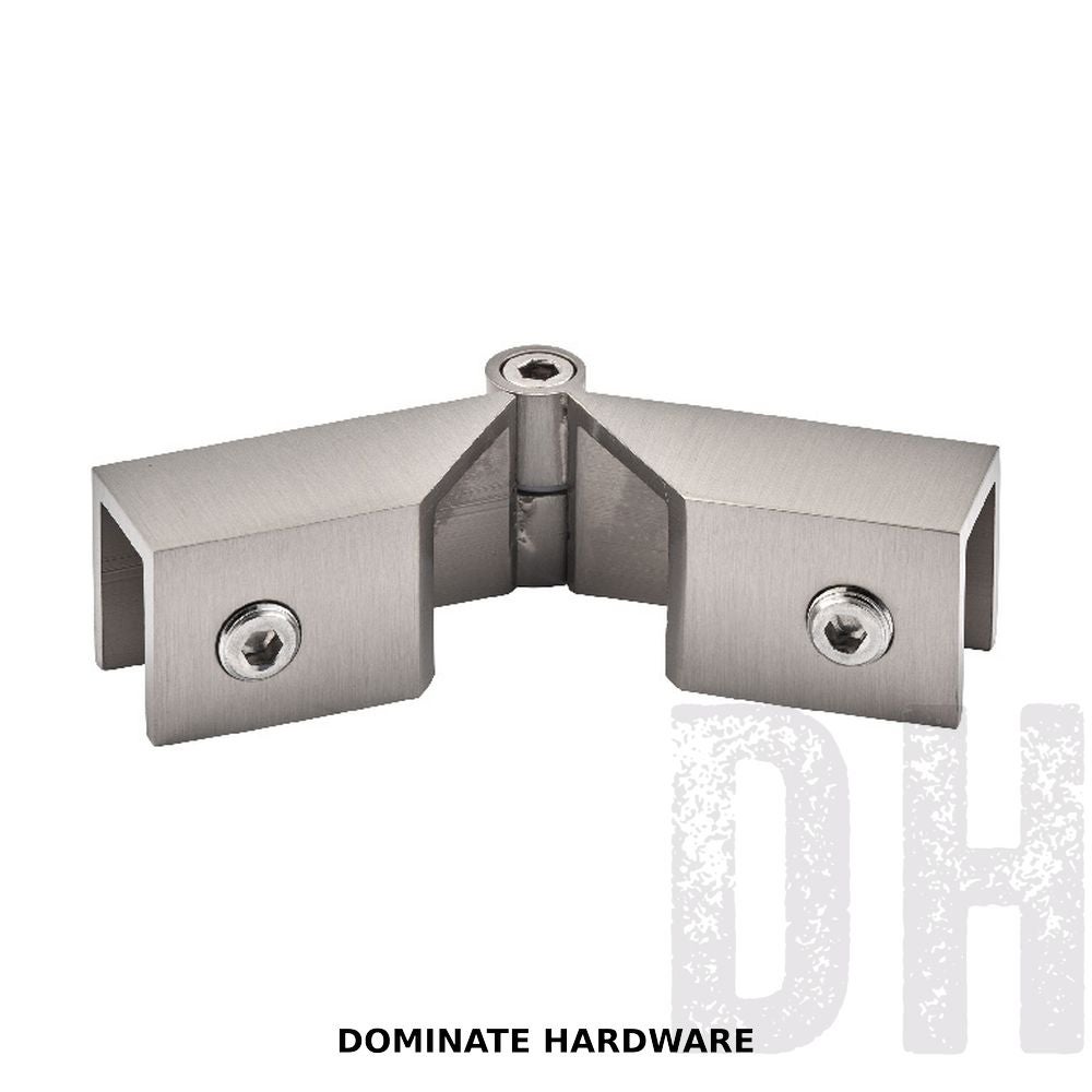 Adjustable Sleeve Over Glass Clamp ; Brass | Dominate Hardware